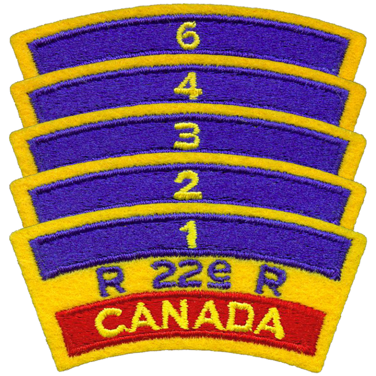 Épaulette R22eR en tissu - Royal 22e Régiment